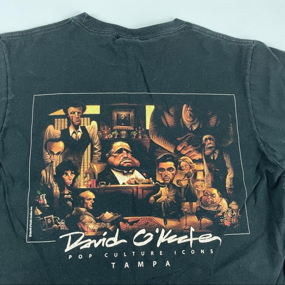 Anvil | Shirts | David Okeefe Godfather Pop Culture Icons Black T Shirt Adult Medium Small ...